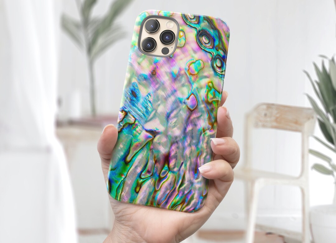 Abalone Shell Phone Case iPhone 14 Pro Max Case Printed Iridescent ...