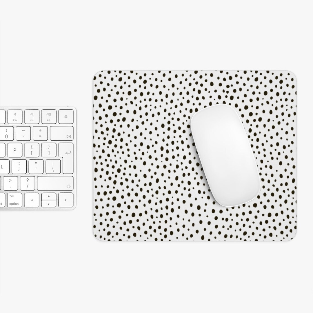 Black and White Dalmatian Spot Mouse Pad, Cute Mouse Pad for Aesthetic ...