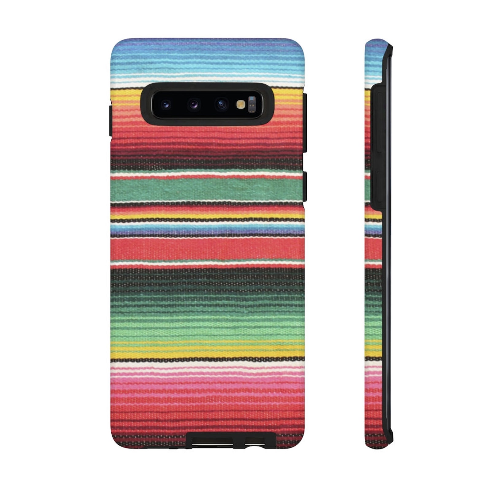 Mexican Blanket Phone Tough Case Serape and Leather Patch - Etsy Australia