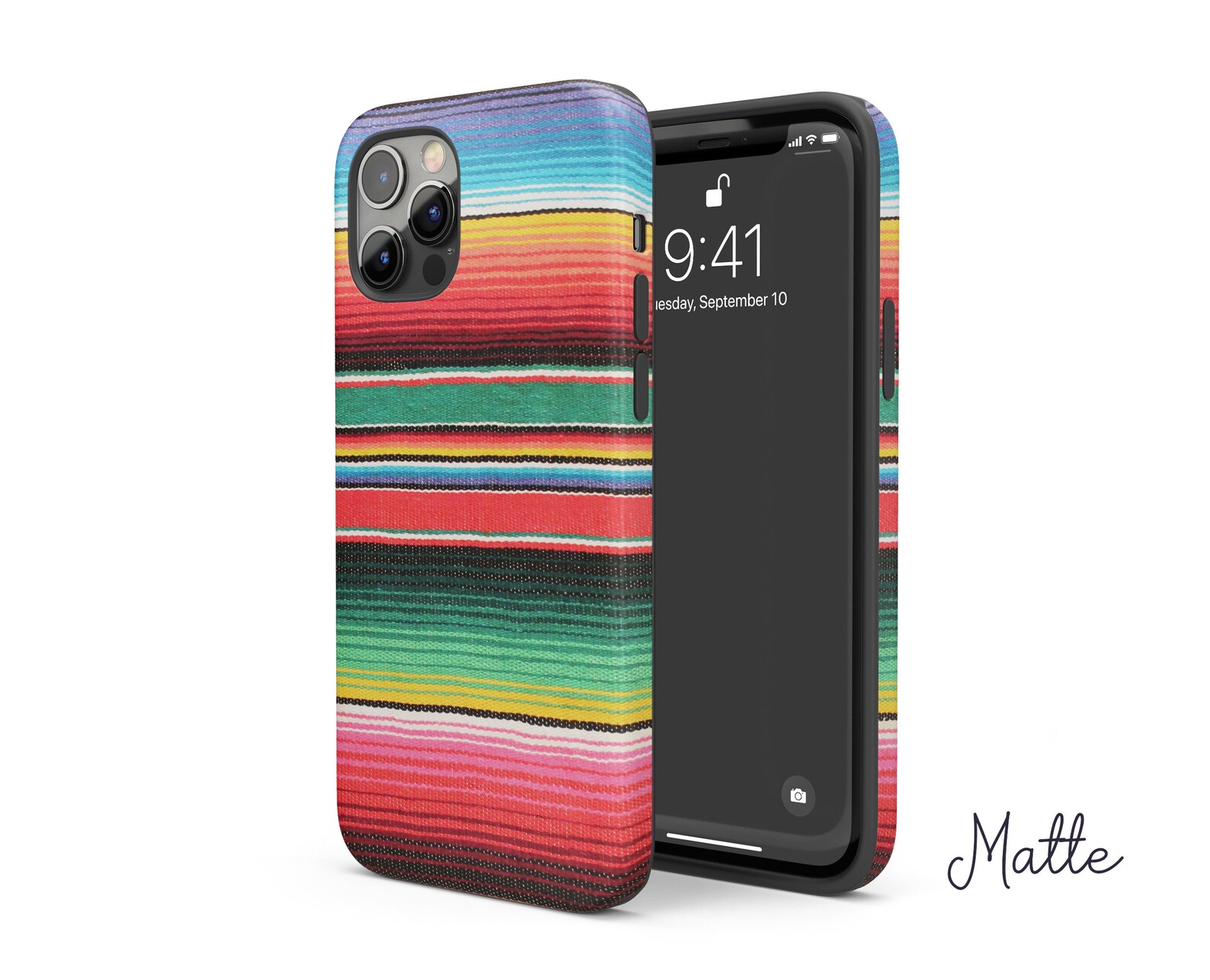 Mexican Blanket Phone Tough Case Serape and Leather Patch - Etsy Australia