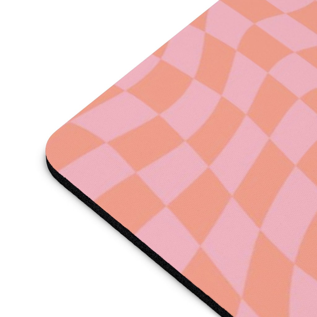 Pink Checkered Mouse Pad Cute Mouse Pad for Home Office Decor - Etsy