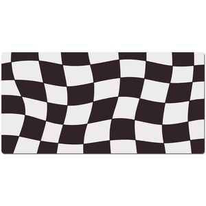 Black and White Check Desk Mat Checkered Y2k Aesthetic Desk Accessories ...