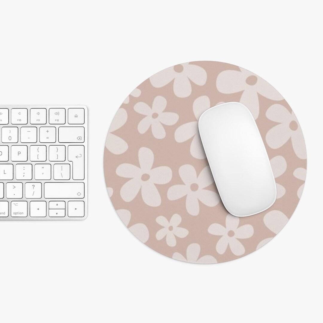 Cute Floral Print Mouse Pad Y2K Aesthetic Mouse Pad Cottagecore Home ...