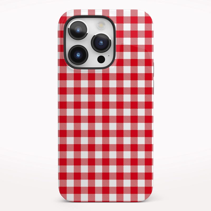 Red Gingham Check - Etsy