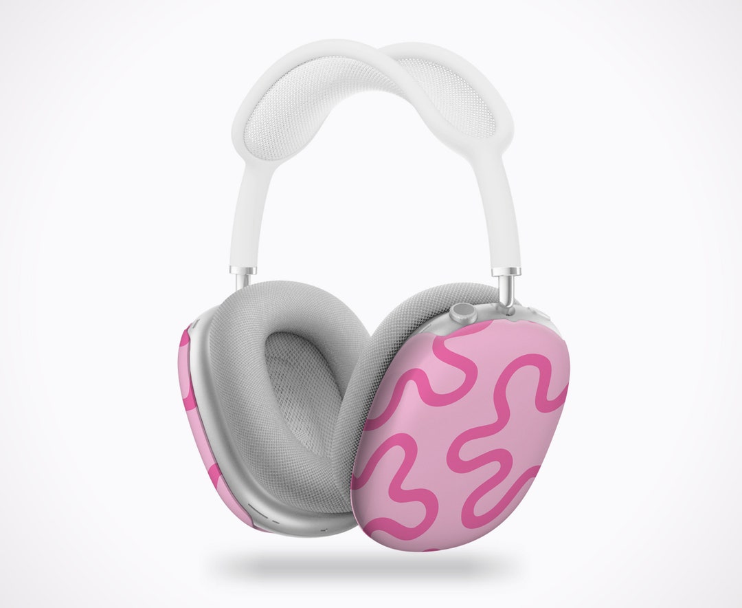 Pink Organic Lines AirPod Max Covers Pink Aesthetic Airpods Max Case ...
