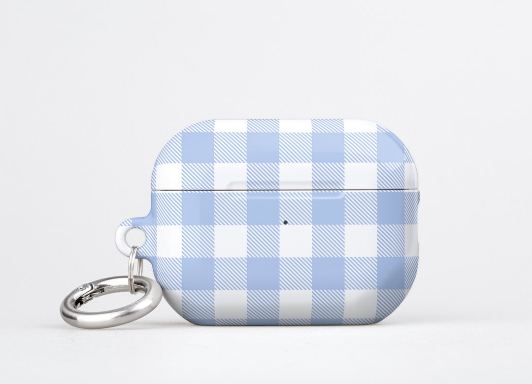 Blue Gingham Plaid Airpods Case Blue Aesthetic AirPod Pro Case Blue ...