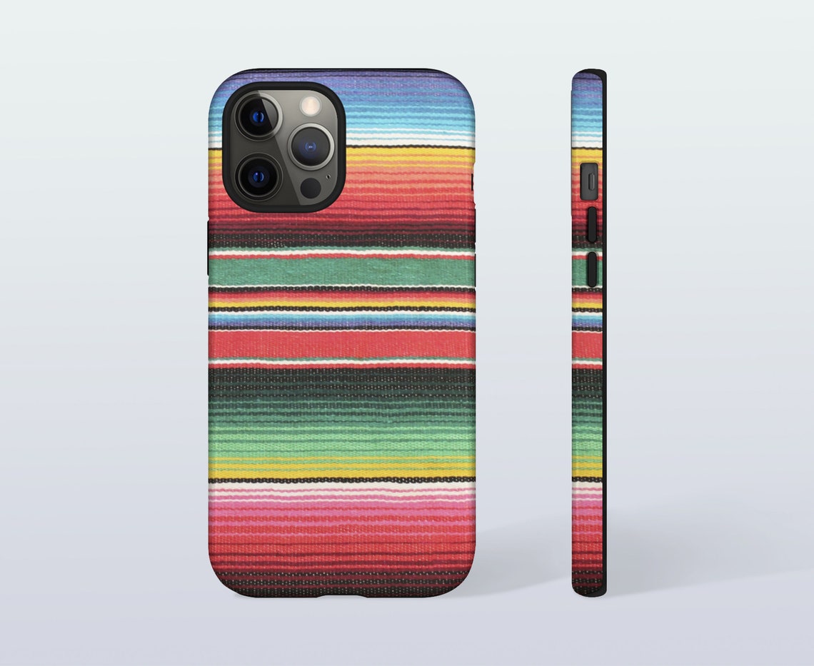 Mexican Blanket Phone Tough Case Serape and Leather Patch - Etsy Australia