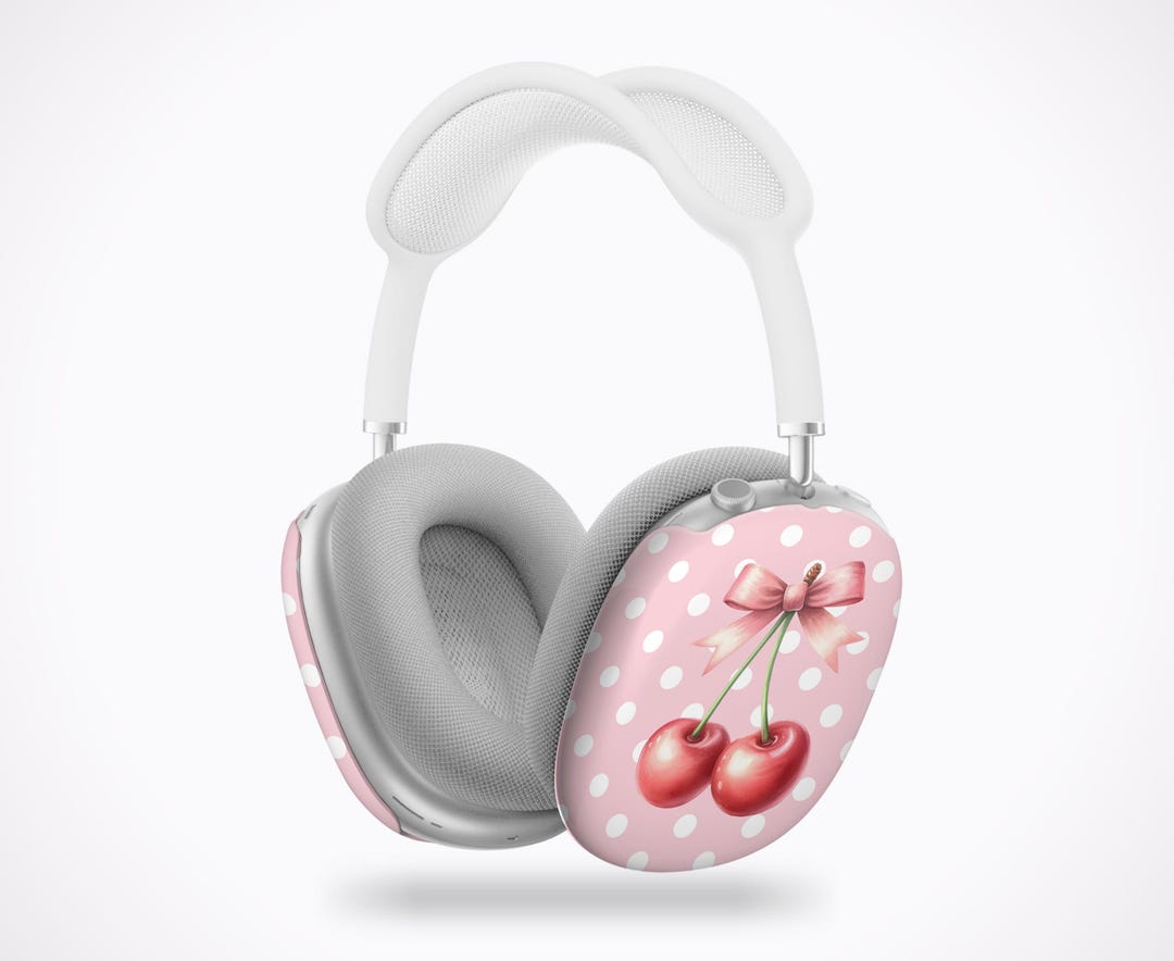 Pink Coquette Airpods Max Case Cherries Balletcore Bows Pink Airpods ...