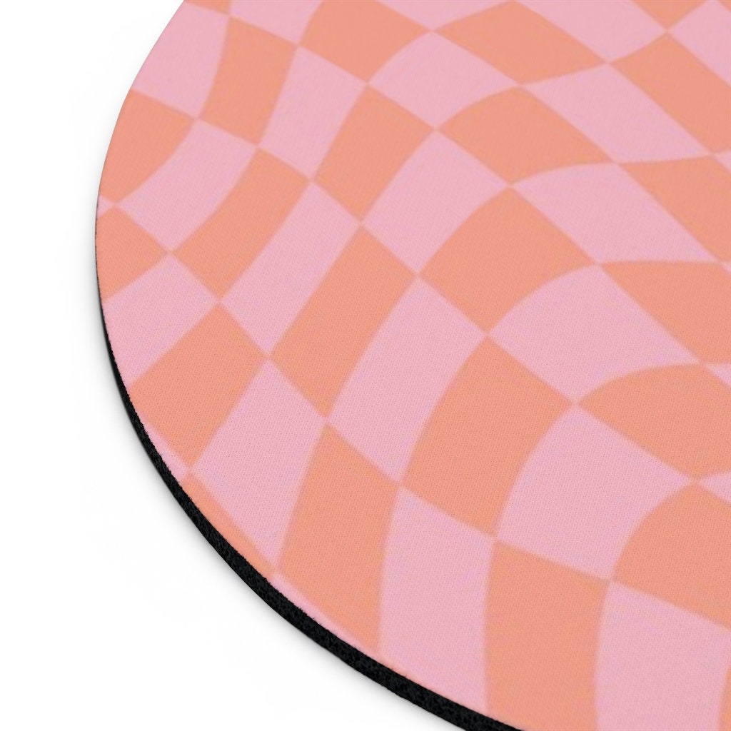 Pink Checkered Mouse Pad, Cute Mouse Pad for Home Office Decor Y2K Desk ...