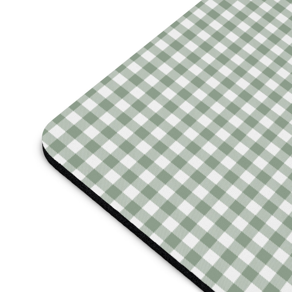 Sage Green Gingham Mouse Pad Cute Mouse Pad for Home Office - Etsy