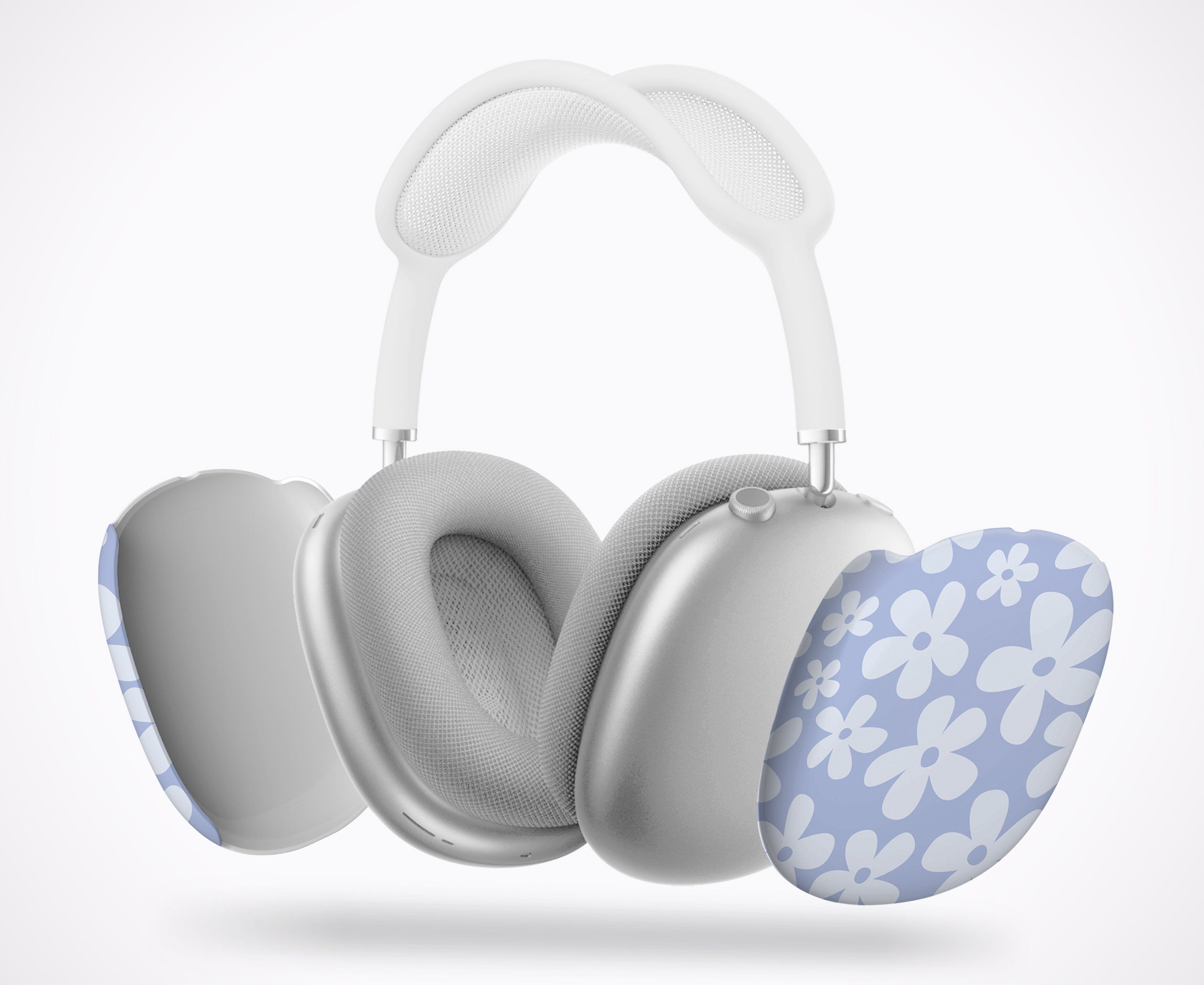 Blue Floral AirPod Max Covers Light Blue Aesthetic Airpods Max Case ...