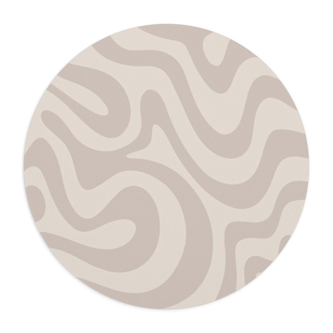 Beige Swirl Mouse Mat Y2K Aesthetic Office Gift Cute Mouse Pad for ...