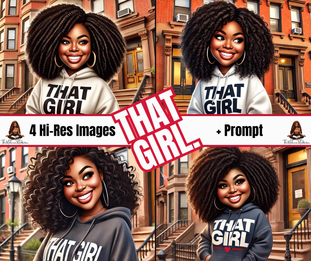 Empowering Character Art Bundle 4 Hi-res Images AI Prompt Create ...