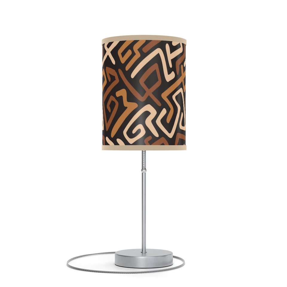 African Print Lamp, Tribal Lampshade, Afrocentric Home Decor sold by ...