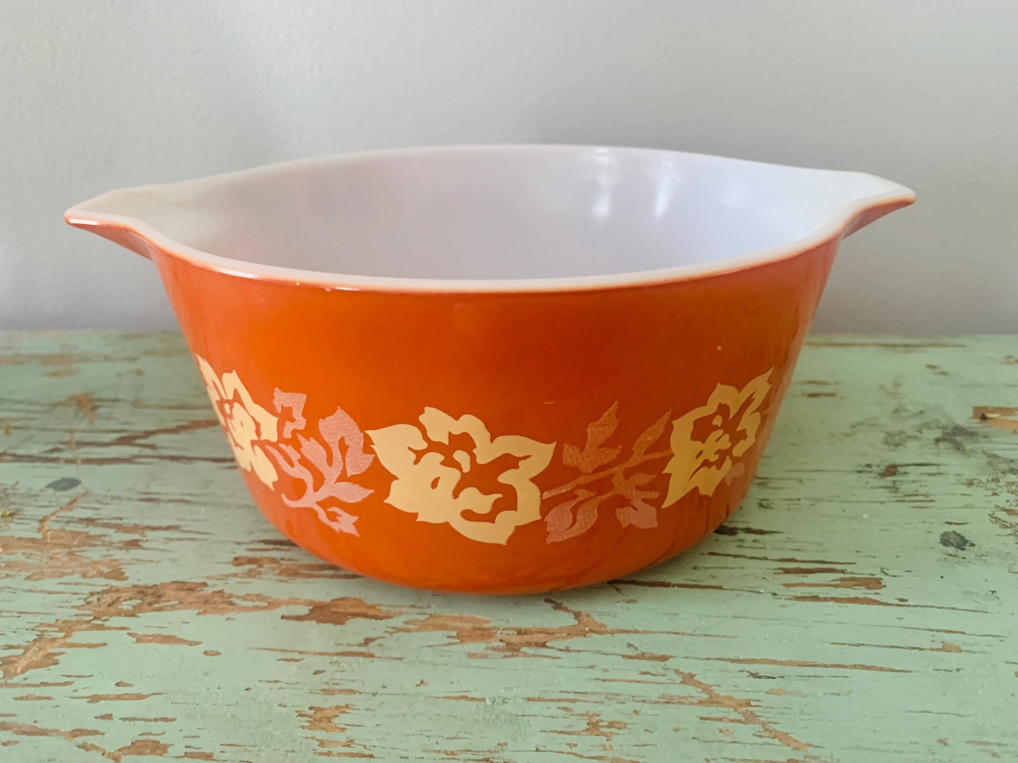 Terra Cotta Rose Pyrex Casserole Dish - Etsy