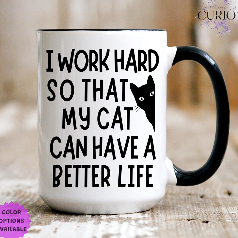Cute Coffee Mug Hard Work - Etsy