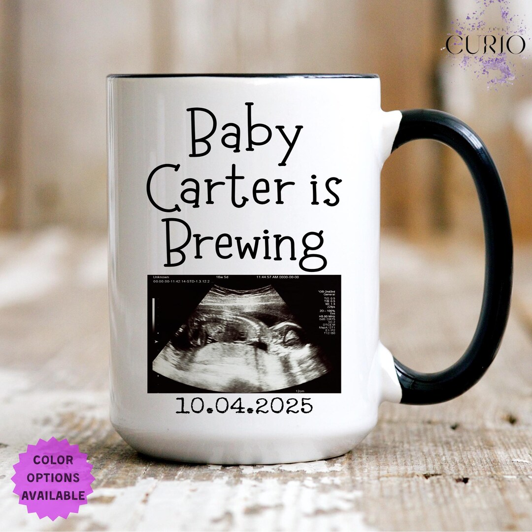 Custom Expecting Mom With Ultrasound Photo Gift,expecting Parents Gift ...