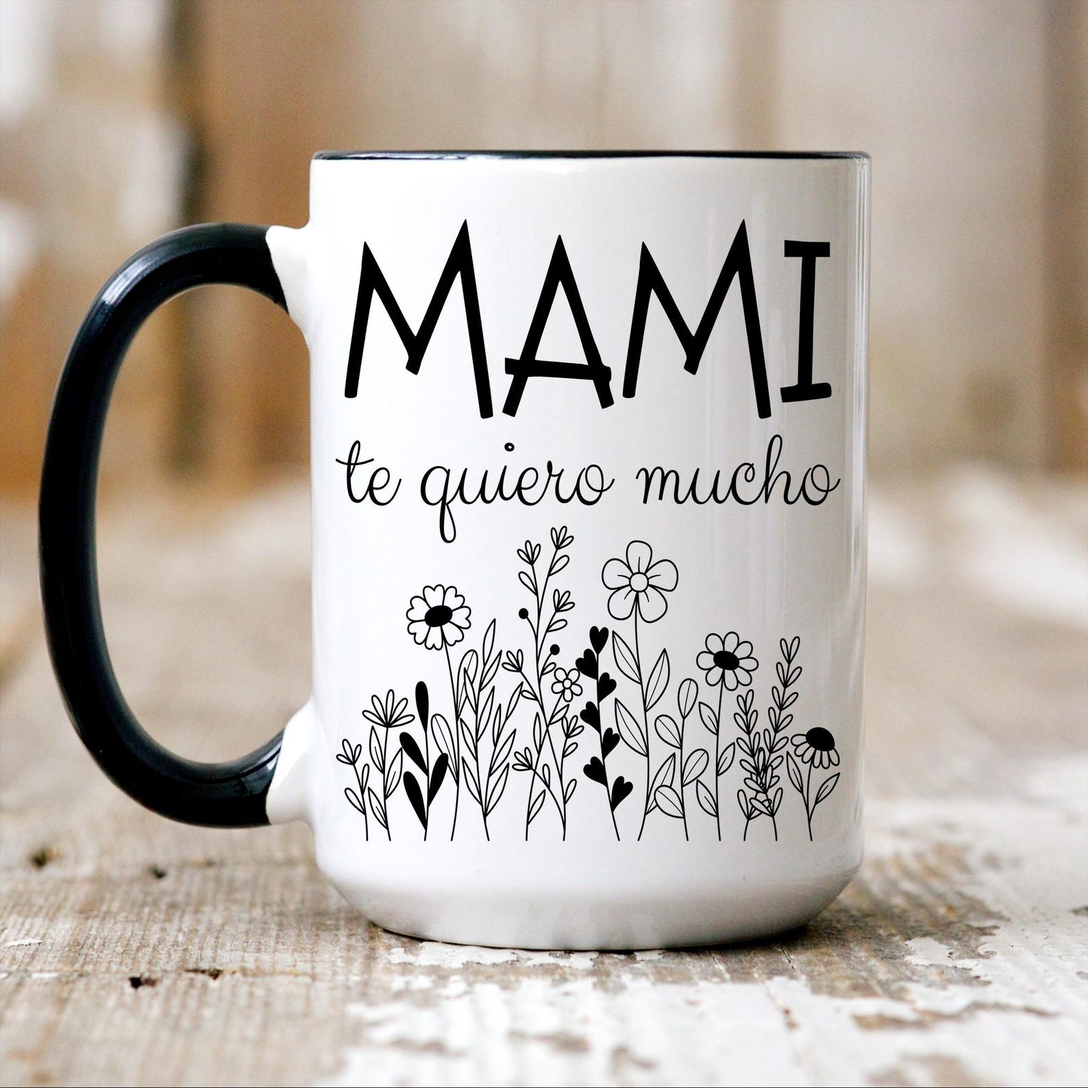 Te Quiero Mucho Mami Mug, Dia De Las Madres, Te Quiero Mug, Spanish Mom ...