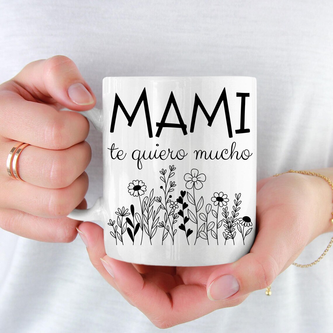 Te Quiero Mucho Mami Mug, Dia De Las Madres, Te Quiero Mug, Spanish Mom ...