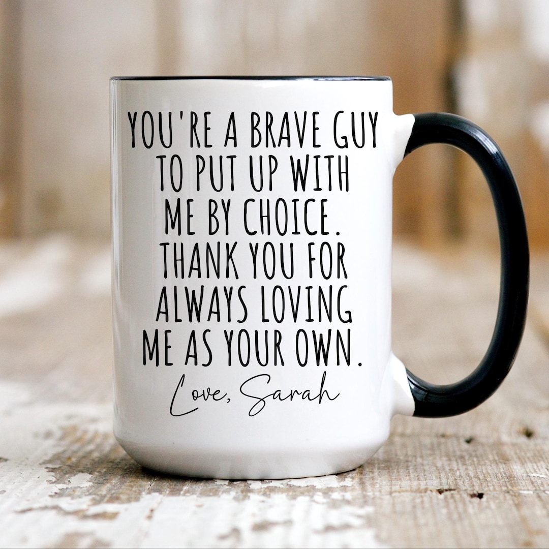 Bonus Dad Coffee Mug, Funny Gifts for Step-dad, Cute Stepdad Coffee ...