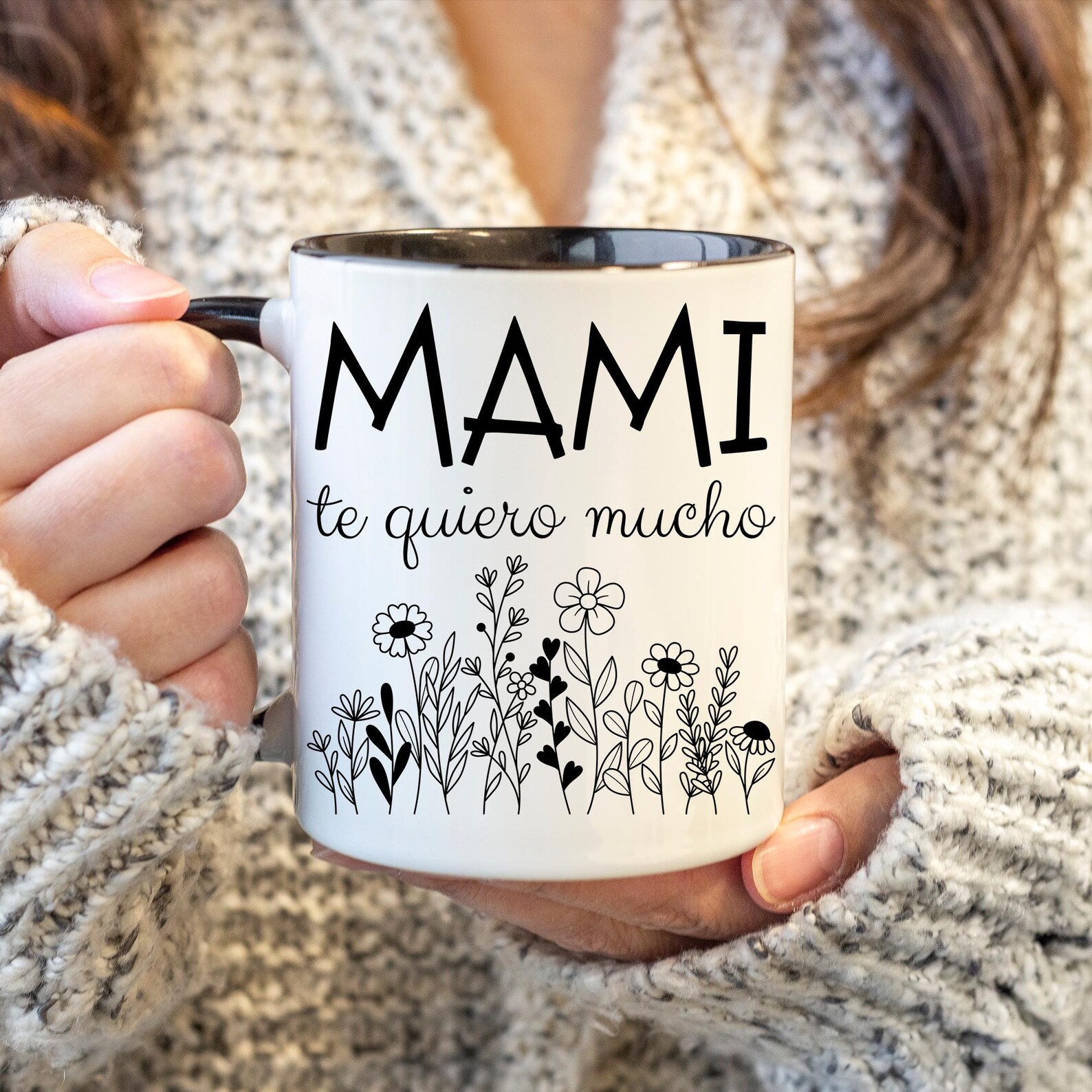 Te Quiero Mucho Mami Mug, Dia De Las Madres, Te Quiero Mug, Spanish Mom ...