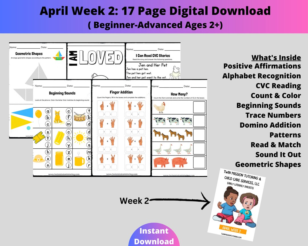 Preschool, Literacy, Packet, Home School, Learning, Reading, Learning ...