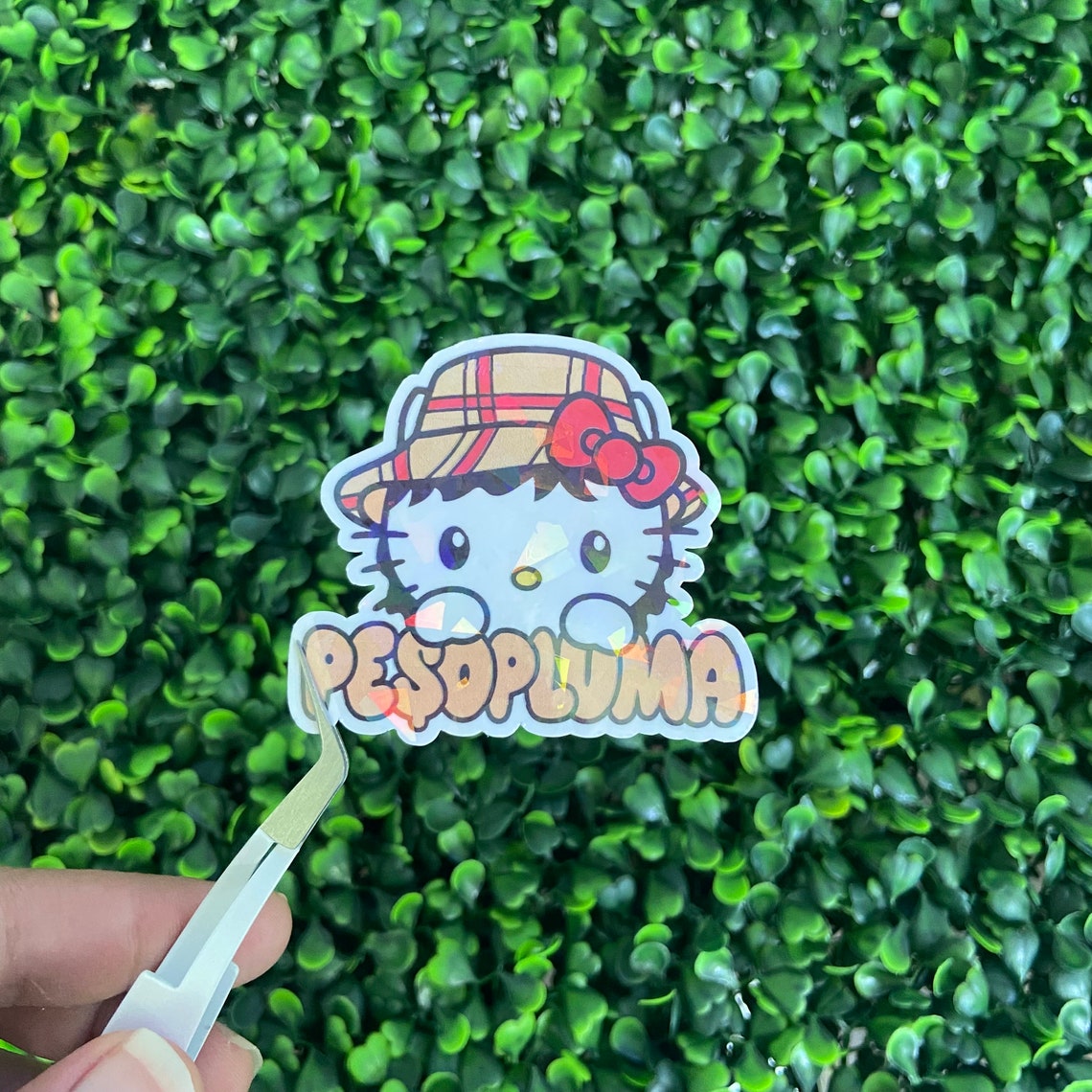 Peso Pluma Sticker Peso Pluma X Hello Kitty Sticker Peso - Etsy