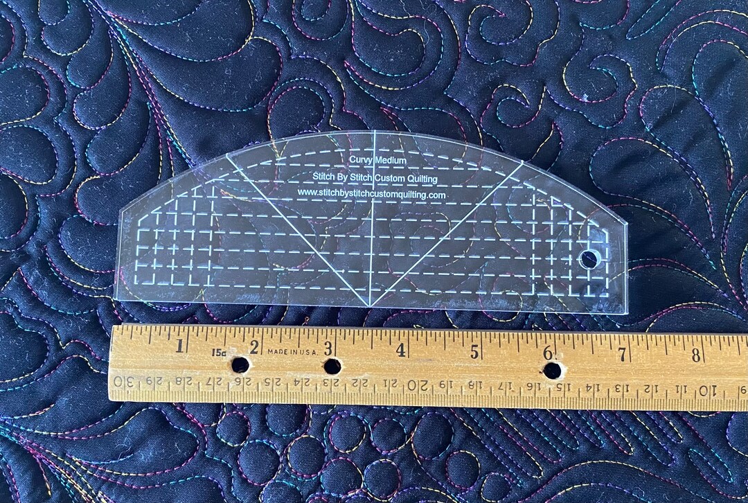 Longarm Ruler - Curvy Medium - Longarm Template - Etsy