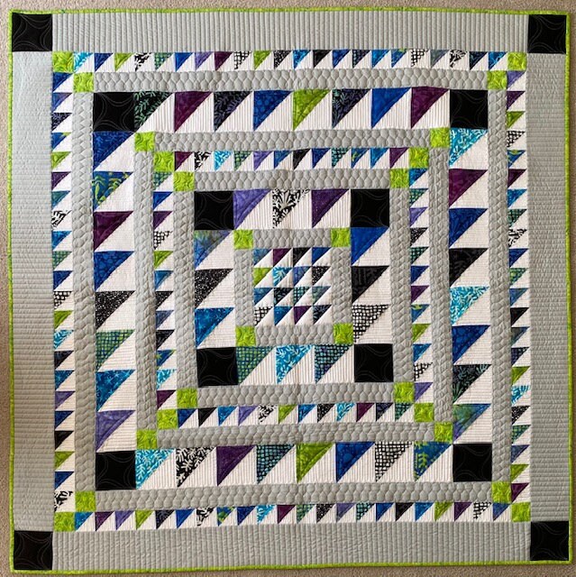 Heading North Quilt Pattern, Half Square Triangle Quilt Pattern, Throw ...