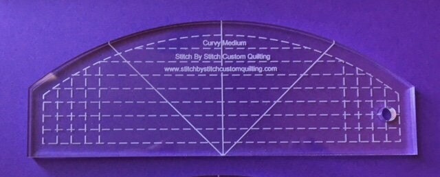 Longarm Ruler Curvy Medium Longarm Template - Etsy