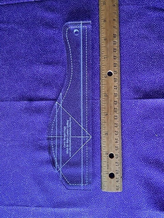 Longarm Ruler Curvy Straight Edge Longarm Template - Etsy