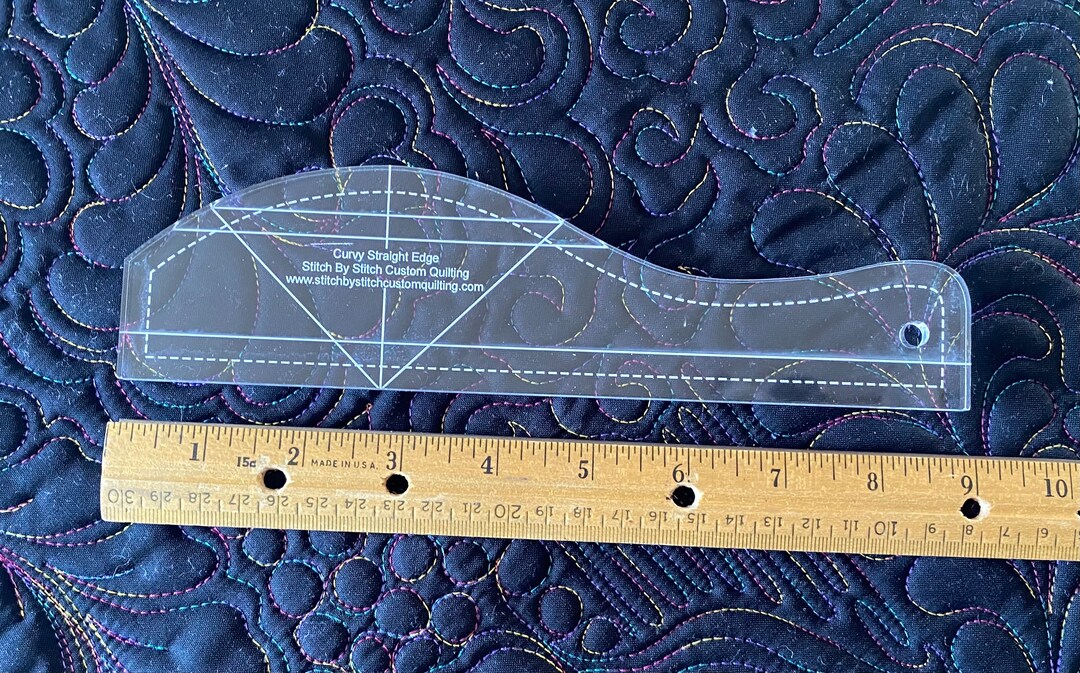 Longarm Ruler - Curvy Straight Edge - Longarm Template - Etsy