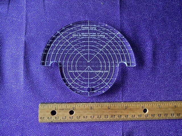 Longarm Ruler Double Curvy Longarm Template Circles and - Etsy