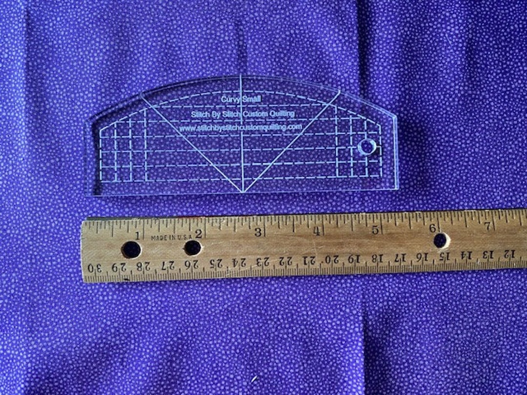 Longarm Ruler Curvy Small Longarm Template Fun Ruler - Etsy