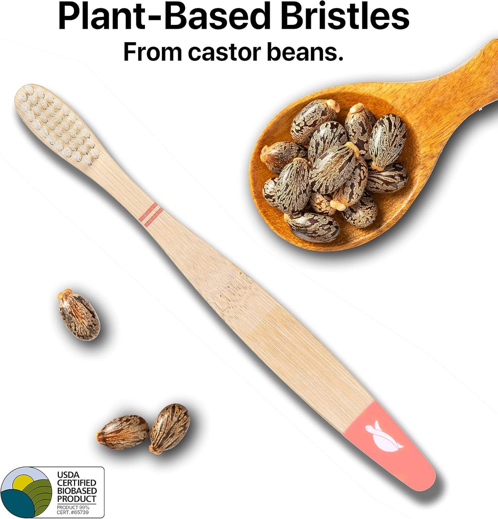 Sea Turtle Kids Plant-based Bristles Bamboo Toothbrush - Pack of 4 ...