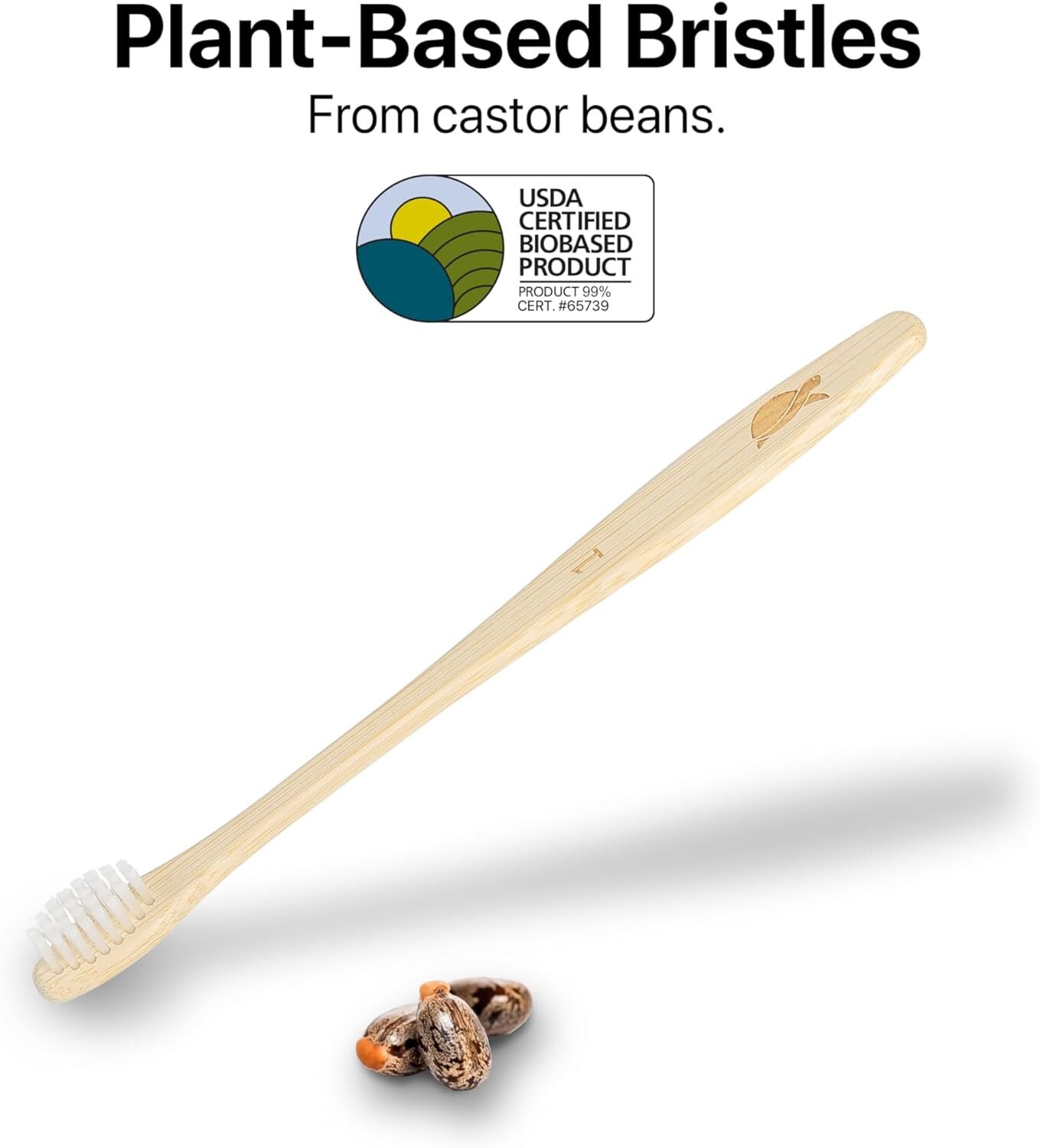 Sea Turtle Plant-based Bristles, Compact Bamboo Toothbrushes, Soft ...