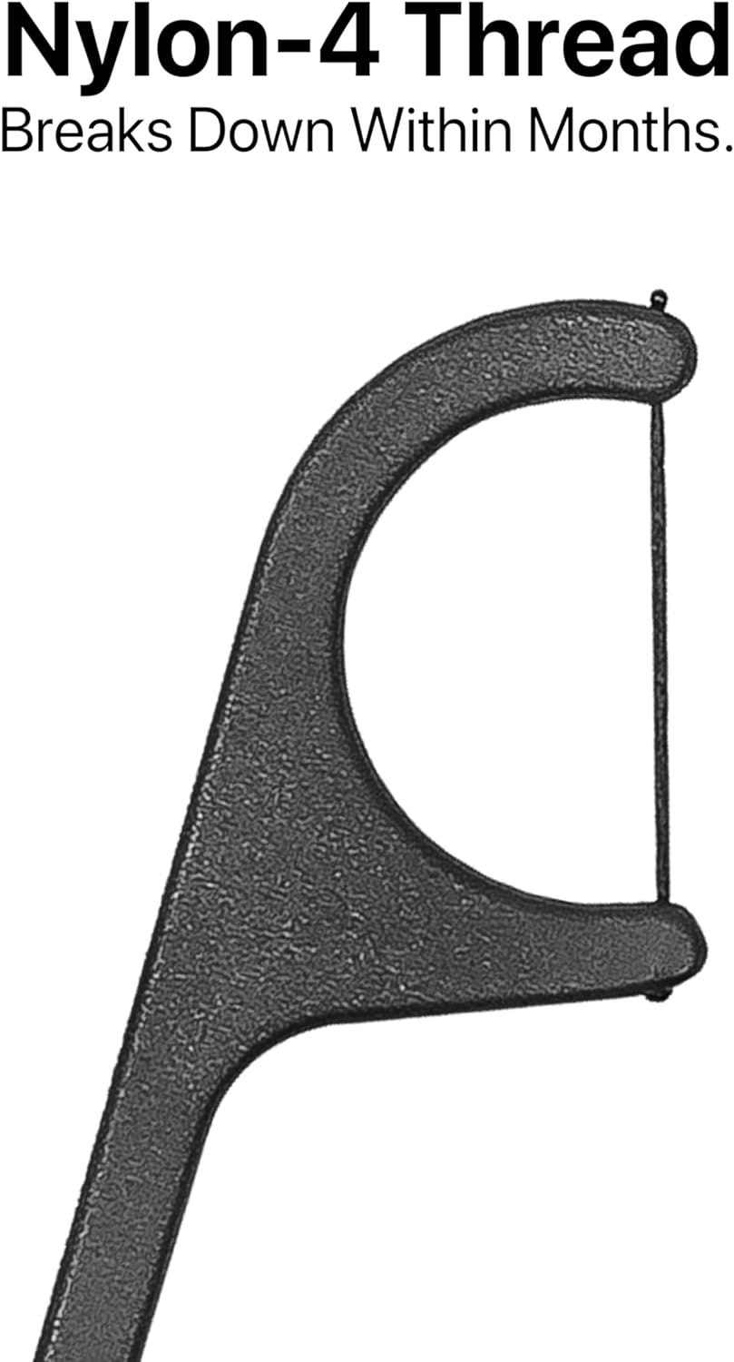 Sea Turtle Dental Floss Picks 200 Pack Unflavored Corn Starch Handle ...