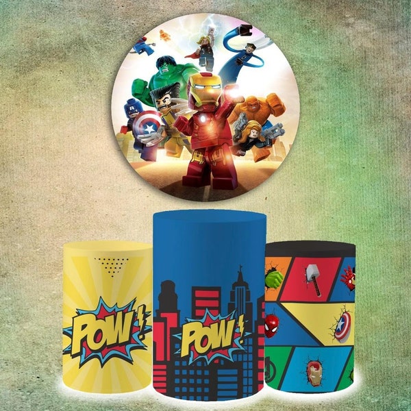 Avengers Round Backdrop - Etsy