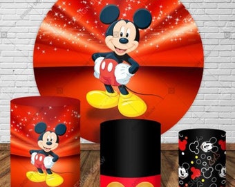 Mickey Mouse Round Cover - Etsy