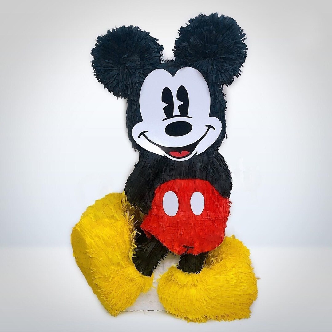 3D Mickey Mouse Piñata Classic Mickey Mouse Custom Pinata - Etsy