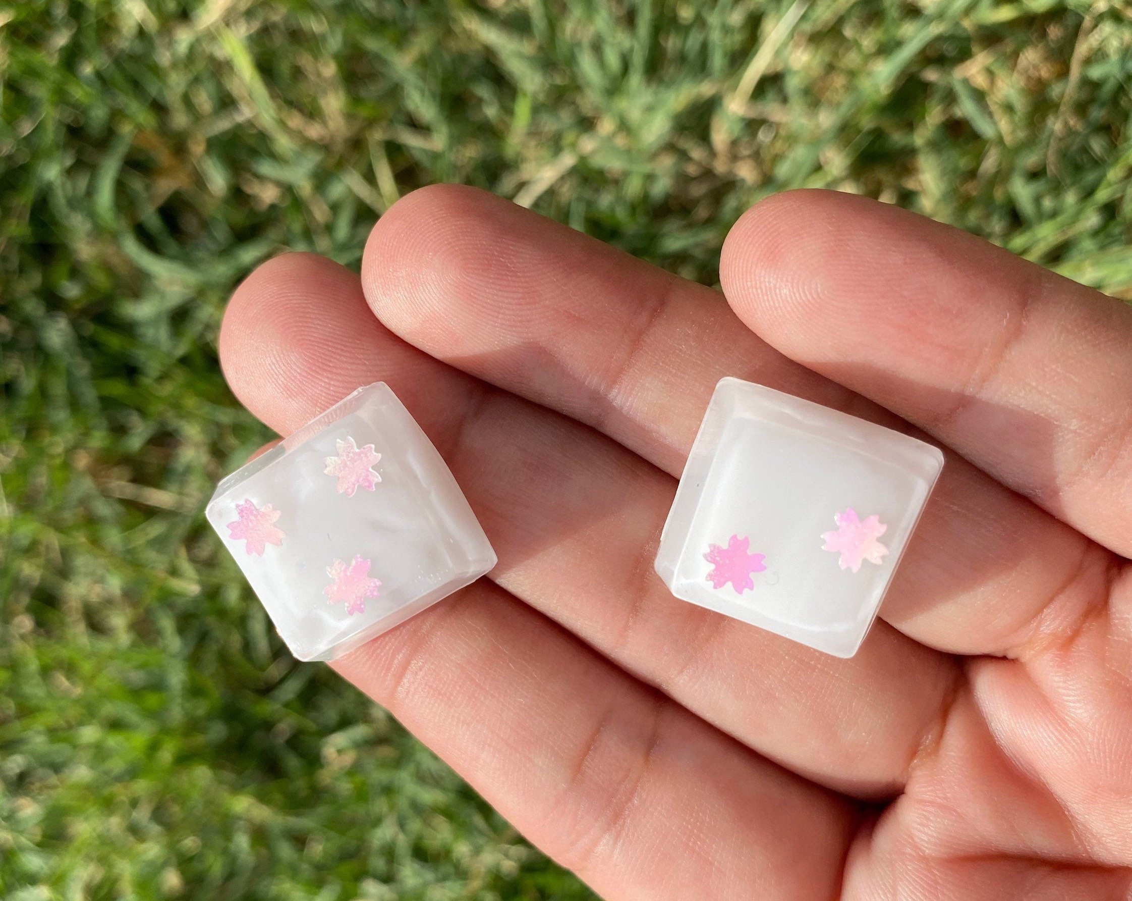 Pink & White Sakura Keycaps Sakura Keycaps White Keycaps | Etsy