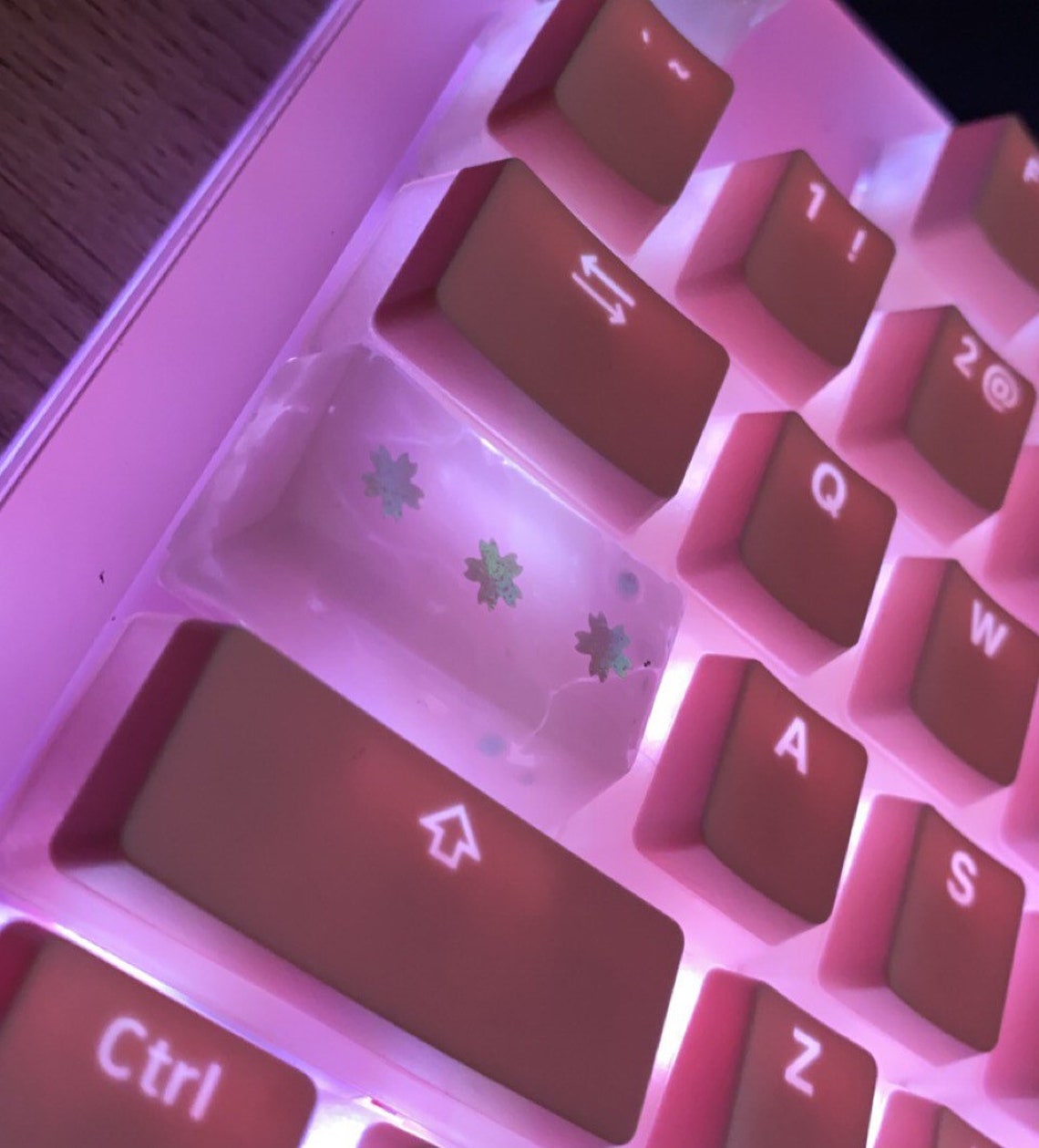 Pink & White Sakura Keycaps Sakura Keycaps White Keycaps | Etsy