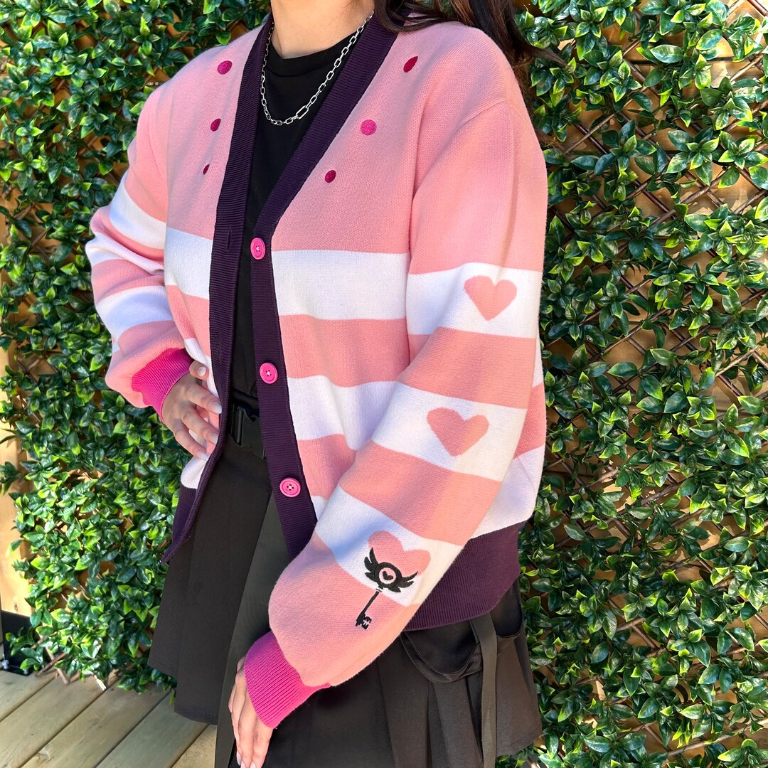 Hazbin Hotel Angel Dust Embroidered Cardigan, Casual Hazbin Hotel ...