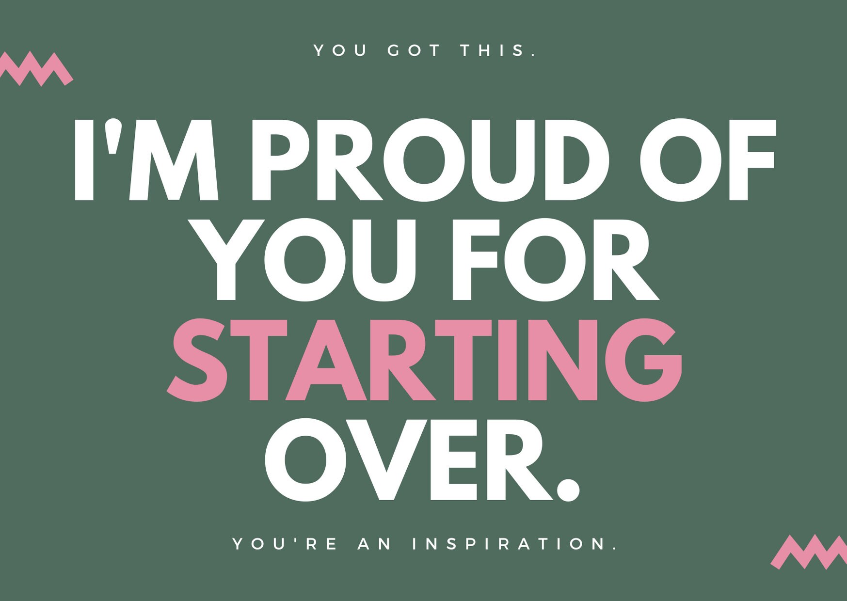 DIGITAL Proud Of You Printable Postcard Blank Card | Etsy