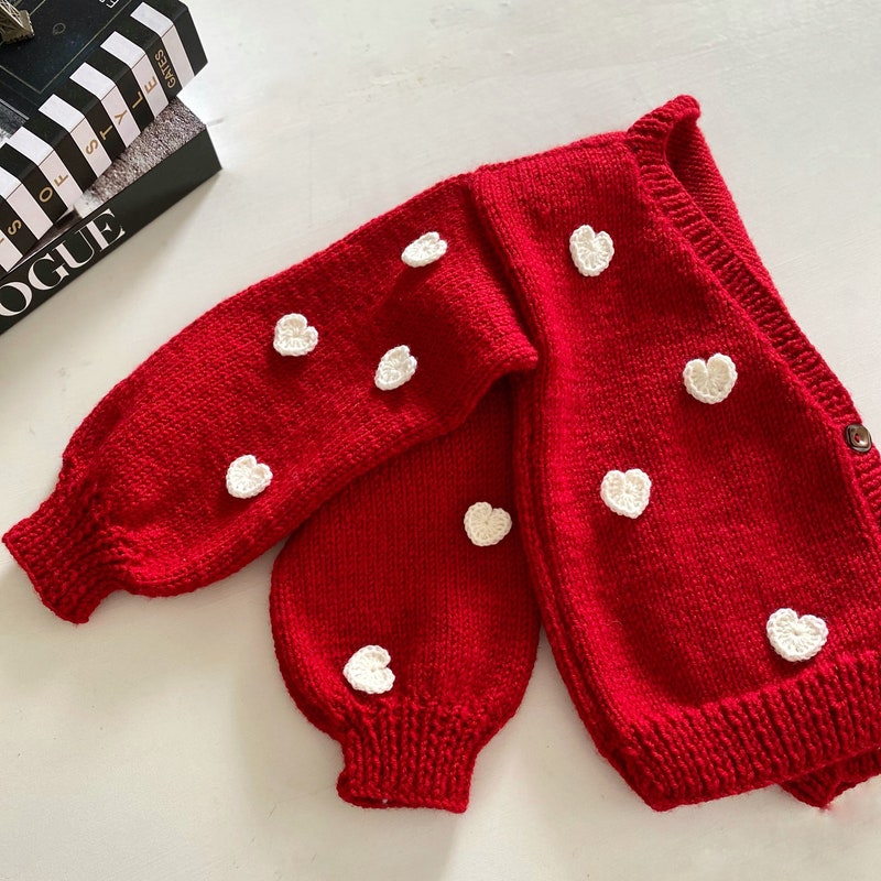 Heart Cardigan - Etsy