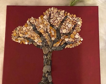 Shell Art Tree of Life A Wall Decor Made of Sea Shells and Acrylic on ...