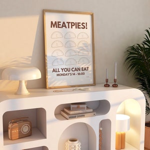 Meatpies Nigerian Food Art Print Poster - Retro African Wall Design ...