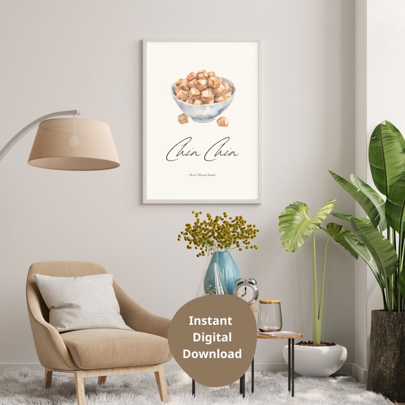 West African Pastries Art Print - Nigerian Meat Pie Chin Chin Puff Puff ...