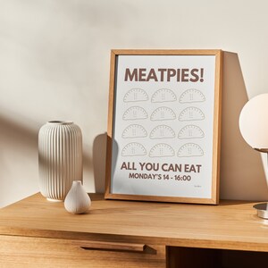 Meatpies Nigerian Food Art Print Poster - Retro African Wall Design ...
