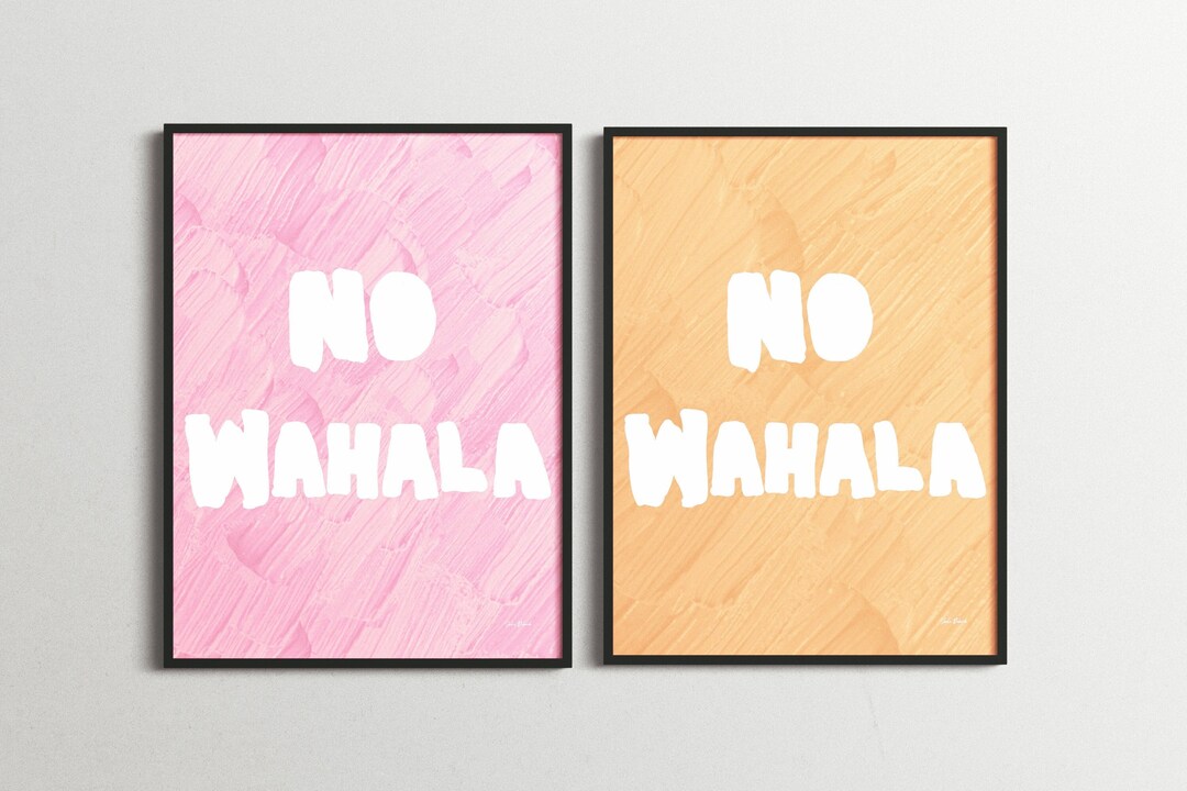 No Wahala Quote Wall Art Nigerian African Pidgin Phrase - Etsy